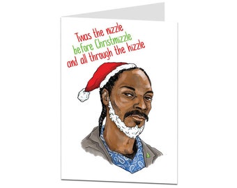 Rap Christmas Card | Etsy