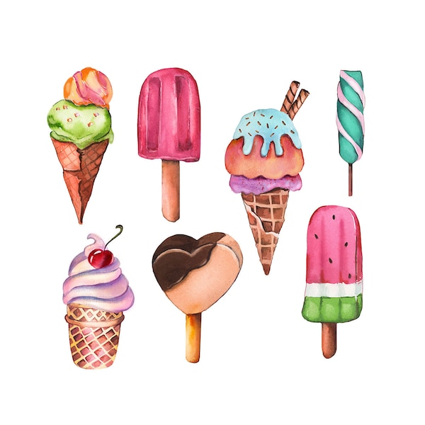 Ice Lolly Clip Art - Etsy