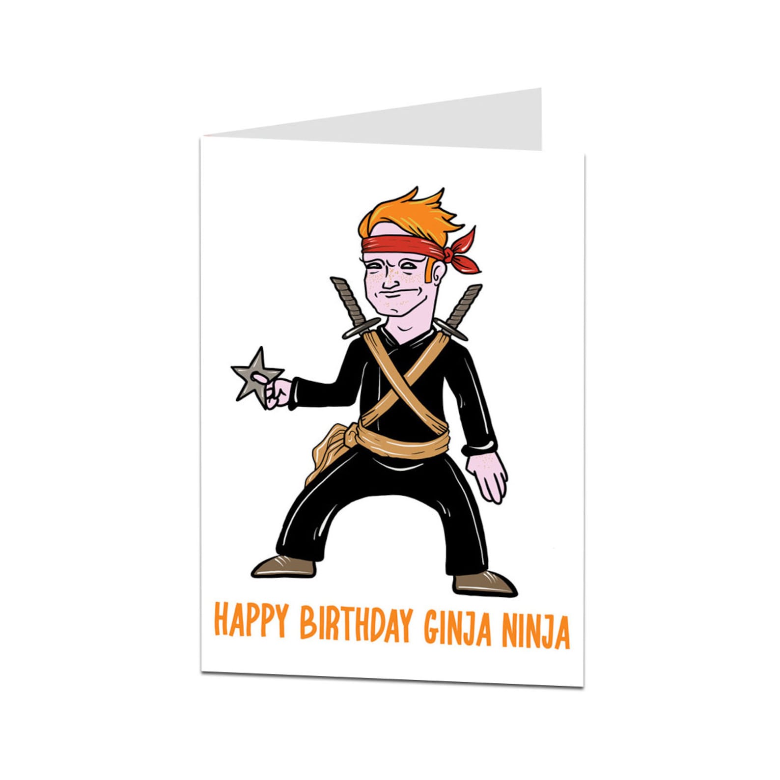 Happy Birthday Card Ginger Theme. Funny Ginger Birthday Card. - Etsy