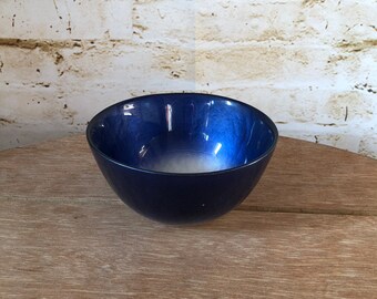 Blue glass bowl | Etsy