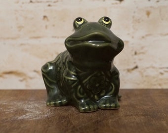 Vintage ceramic frog | Etsy