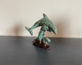 Vintage Ceramic Dolphin Figurine, Lovely Dolphin Ornament, Collectable ...