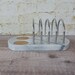 Vintage French Marble Toast Rack With Salt and Pepper Pots - Etsy UK