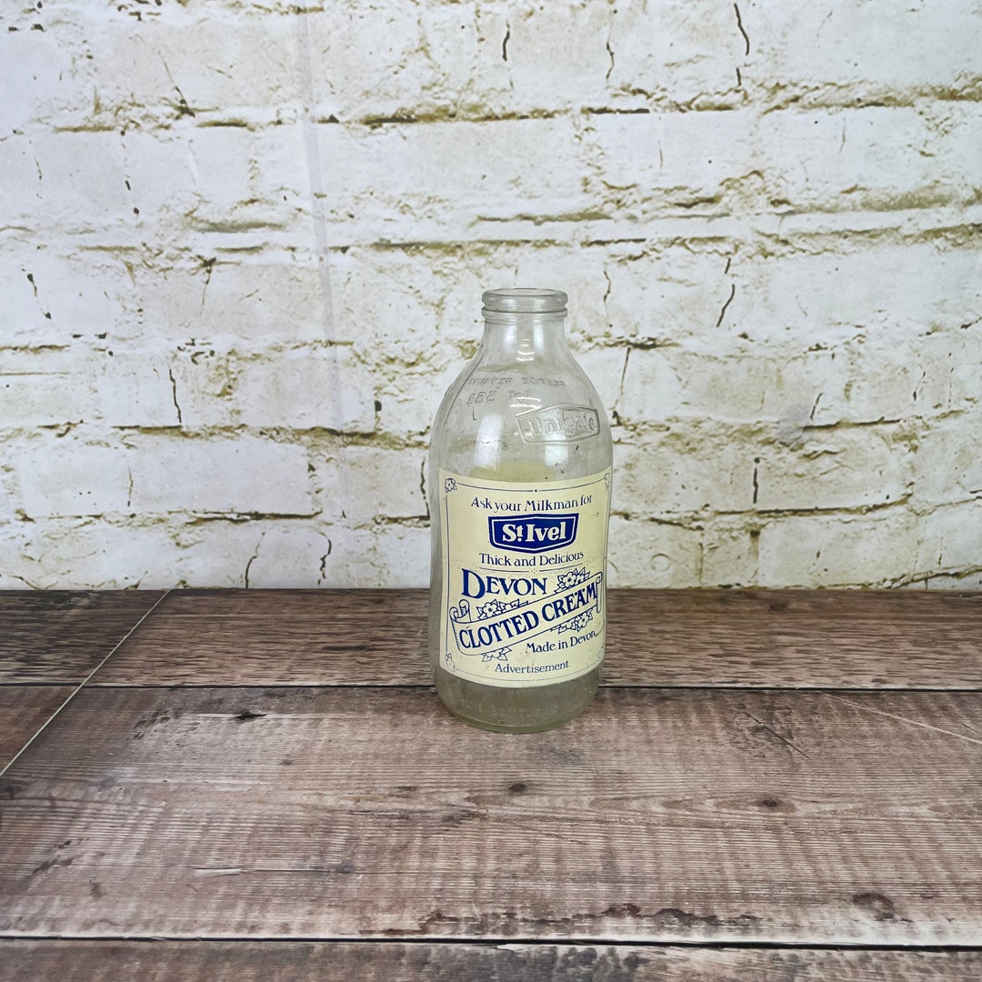 Vintage St Ivel Milk Bottle - Etsy