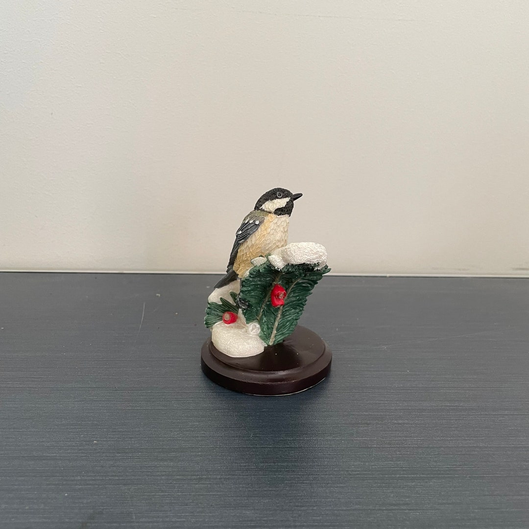 Vintage Coal Tit Bird Figurine - Country Bird Collection - Etsy