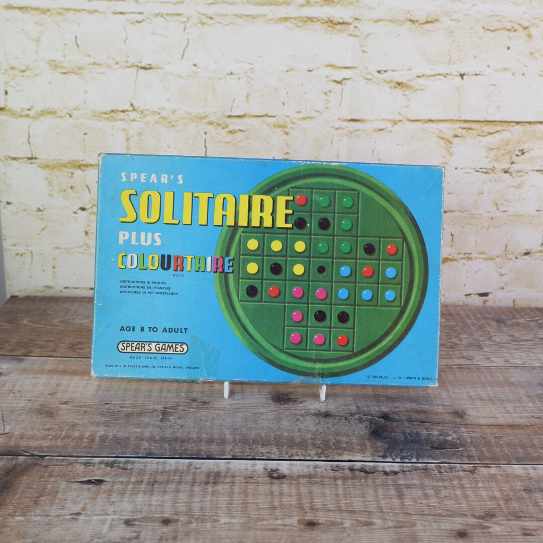 Vintage Solitaire Game - Etsy