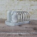 Vintage French Marble Toast Rack With Salt and Pepper Pots - Etsy UK