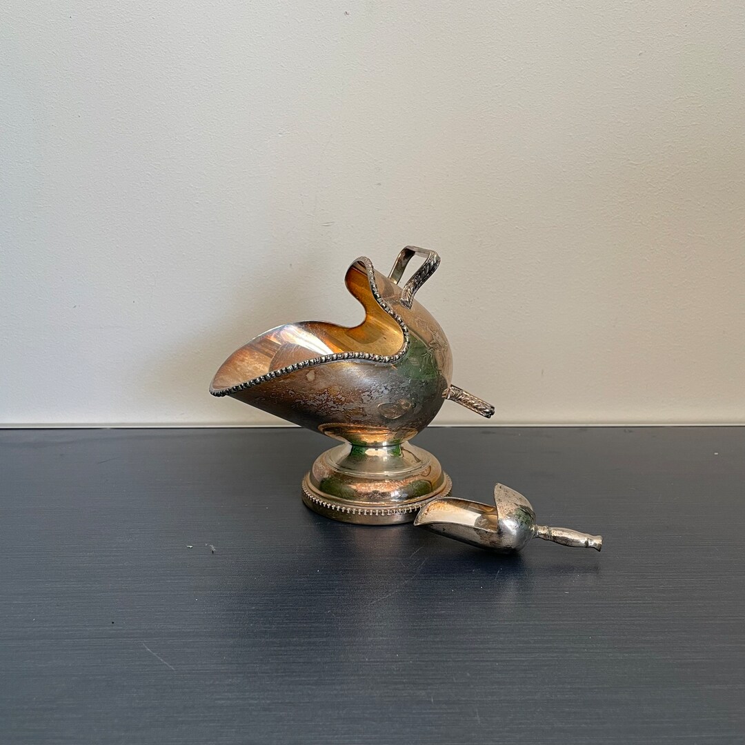 Vintage Sugar Scuttle and Scoop - Etsy