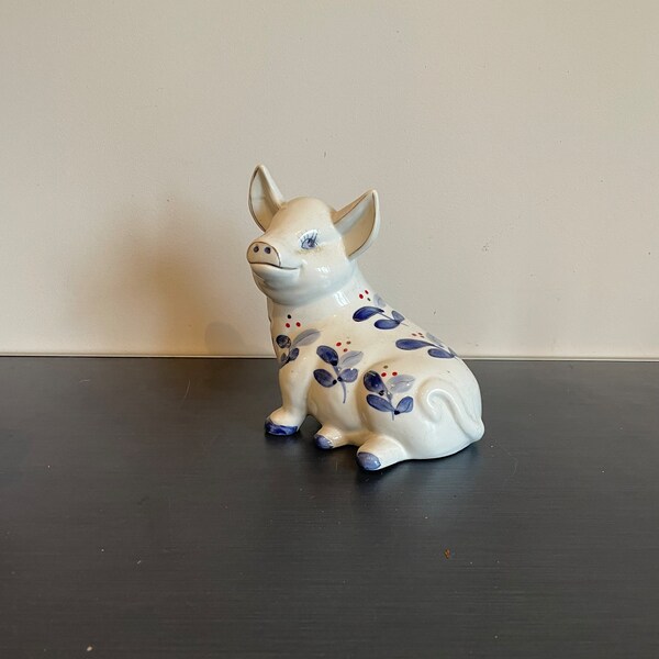 Porcelain Pig - Etsy
