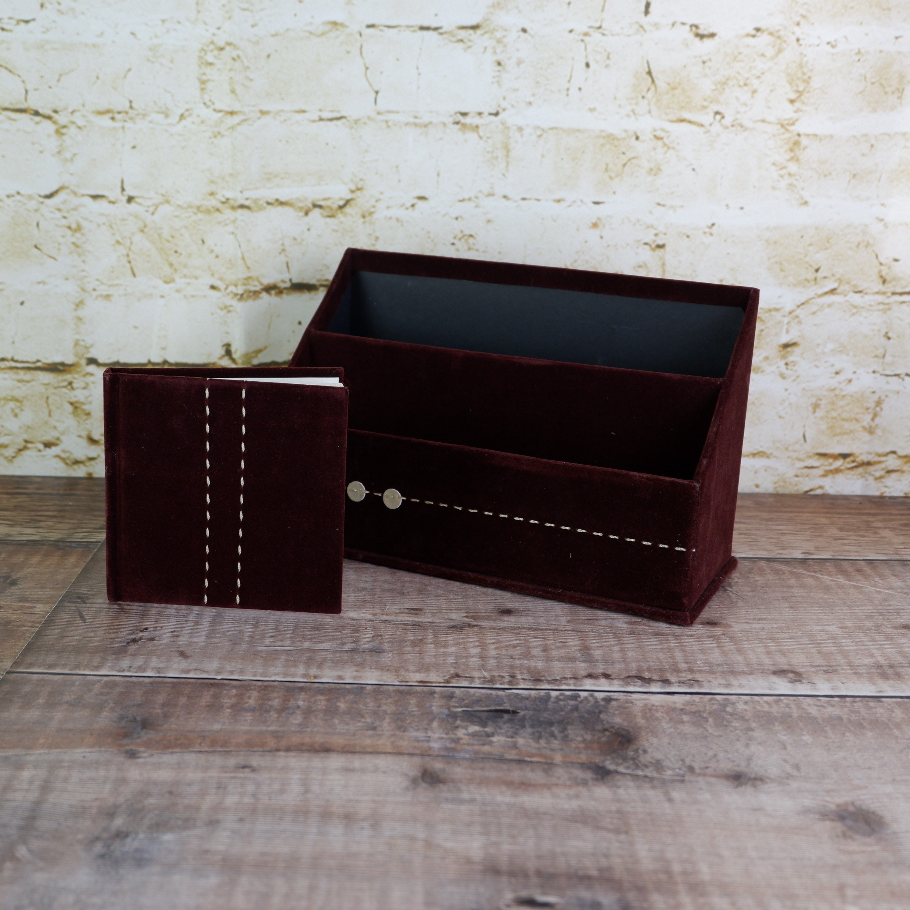 Office & Desk Storage Storage & Organization M Vintage Velvet Letter ...