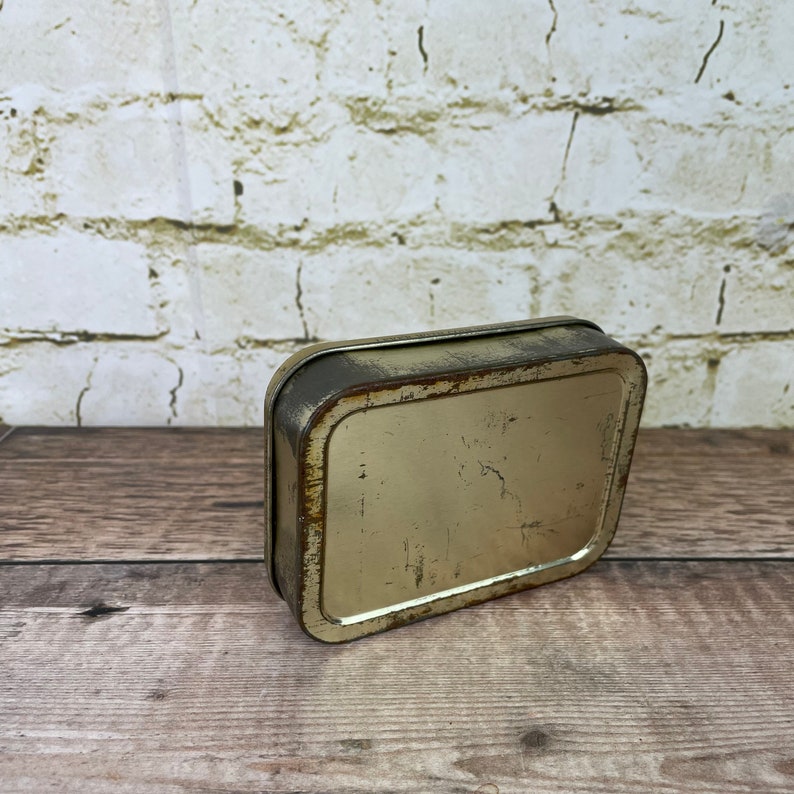 Vintage Tobacco Tin Gold Block - Etsy UK