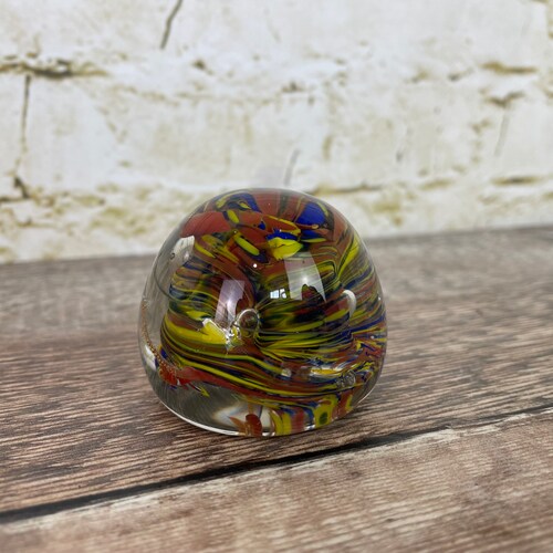 Vintage Mdina Glass Paperweight star in the Sky - Etsy