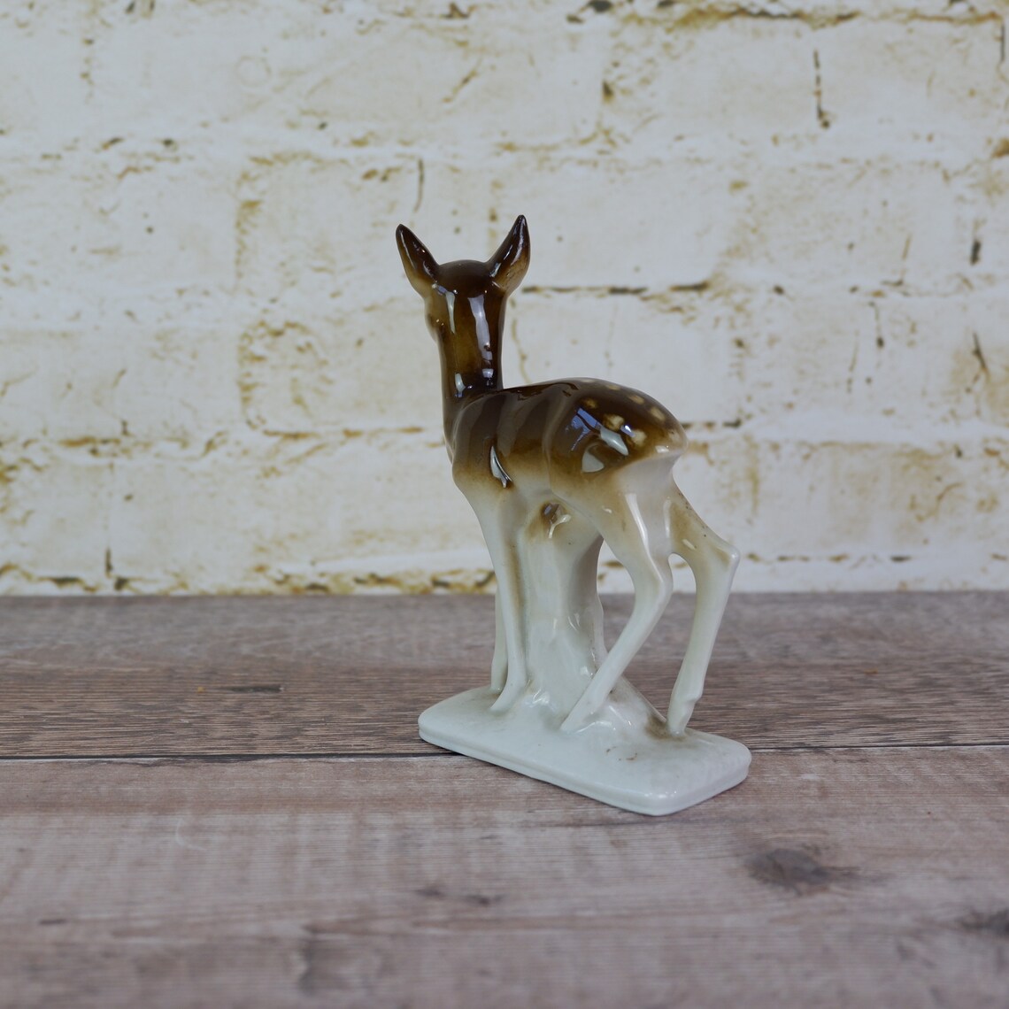 Vintage Porcelain Deer Figurine - Etsy
