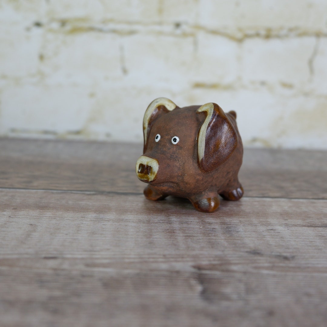 Little Vintage Hand Made Pig - Etsy