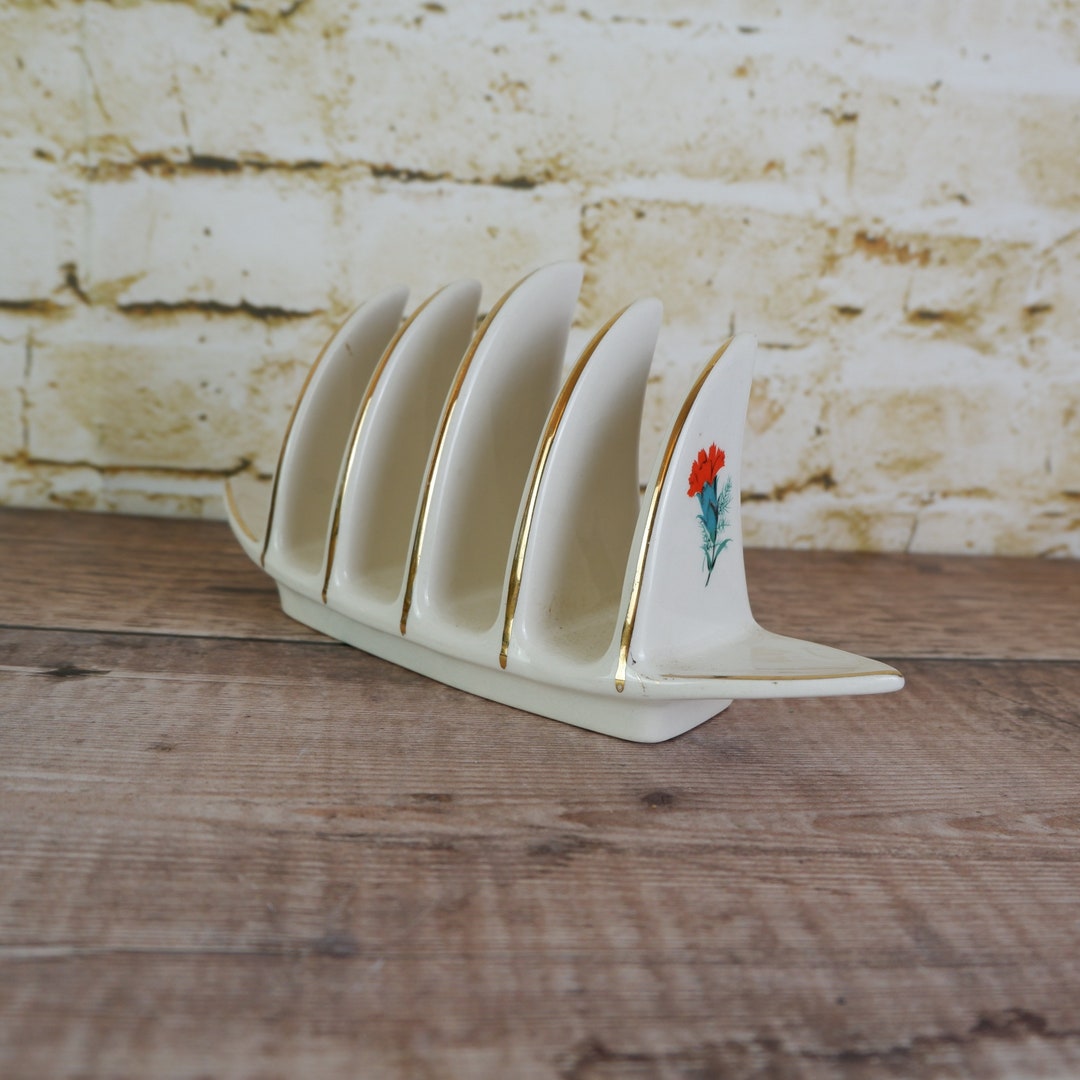 Vintage Porcelain Toast Rack - Etsy