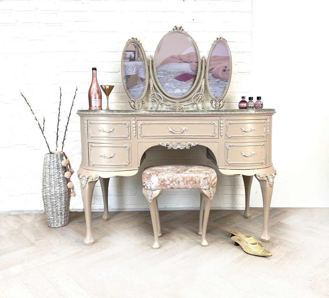 Olympus Dressing Table With Pearls - Etsy