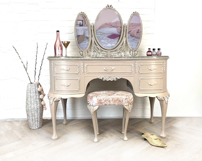 Olympus Dressing Table With Pearls - Etsy