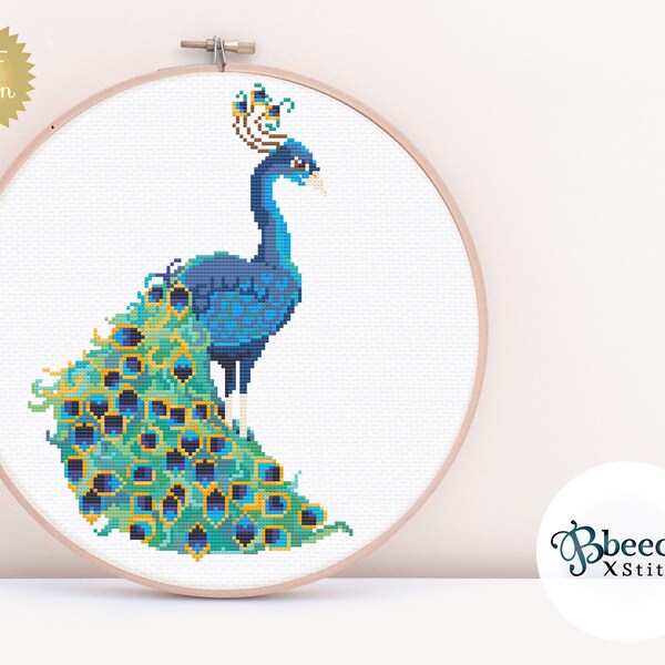 Peacock Embroidery - Etsy