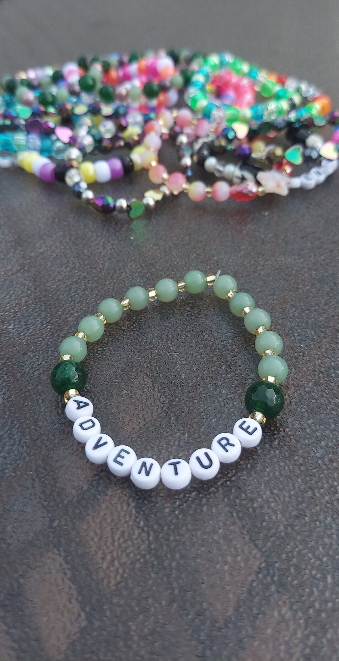 Green Aventurine Bracelet Adventure Jewelry, Faceted Gemstone Jewelry ...