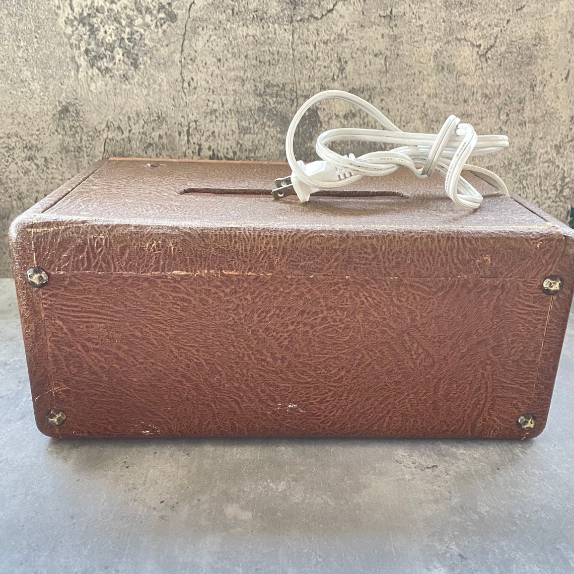 Vtg Philco Tube Radio Portable Roll Top Wood Case 46-350 1964 Broken ...