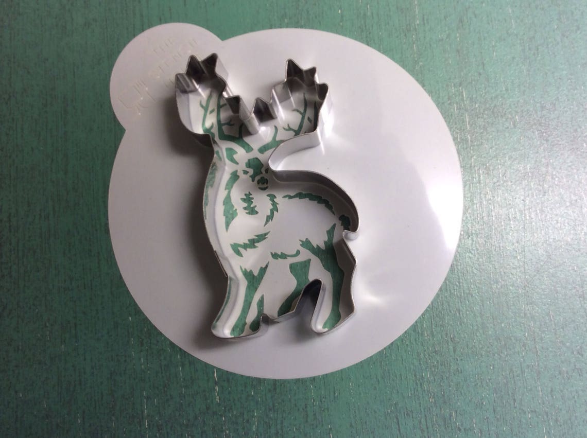 Standing Stag Cutter & Stencil Set - Etsy