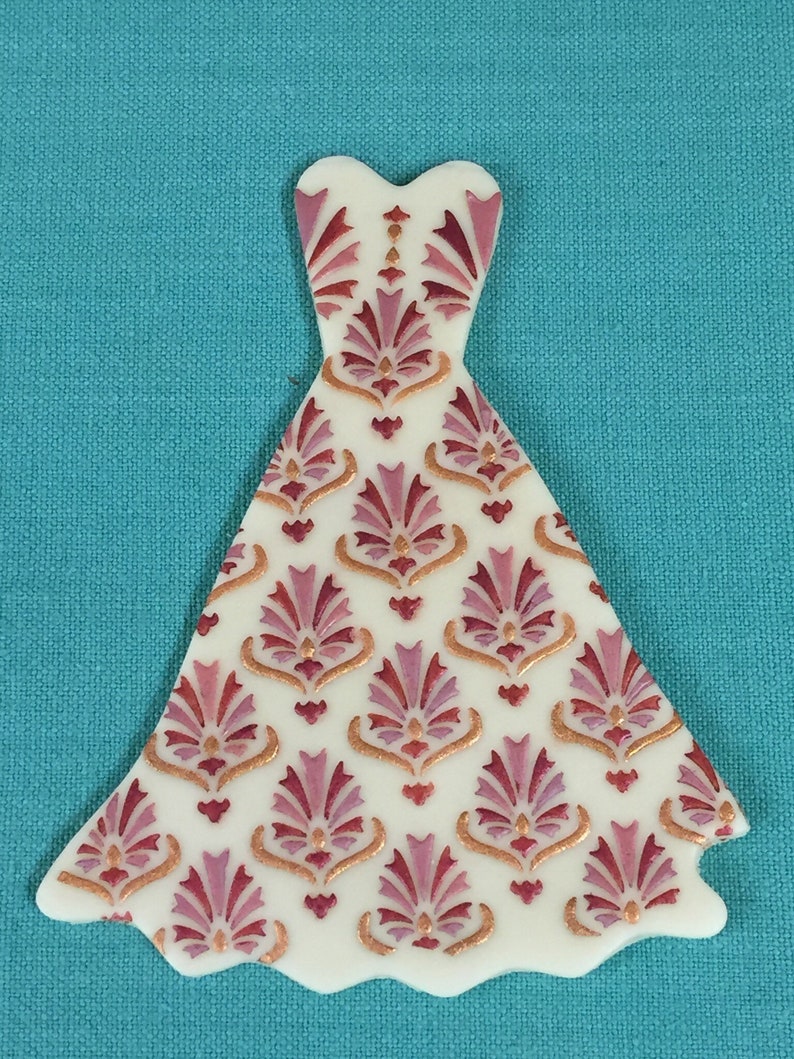 Baroque Wedding Dress Cookie Cutter & Stencil Set - Etsy