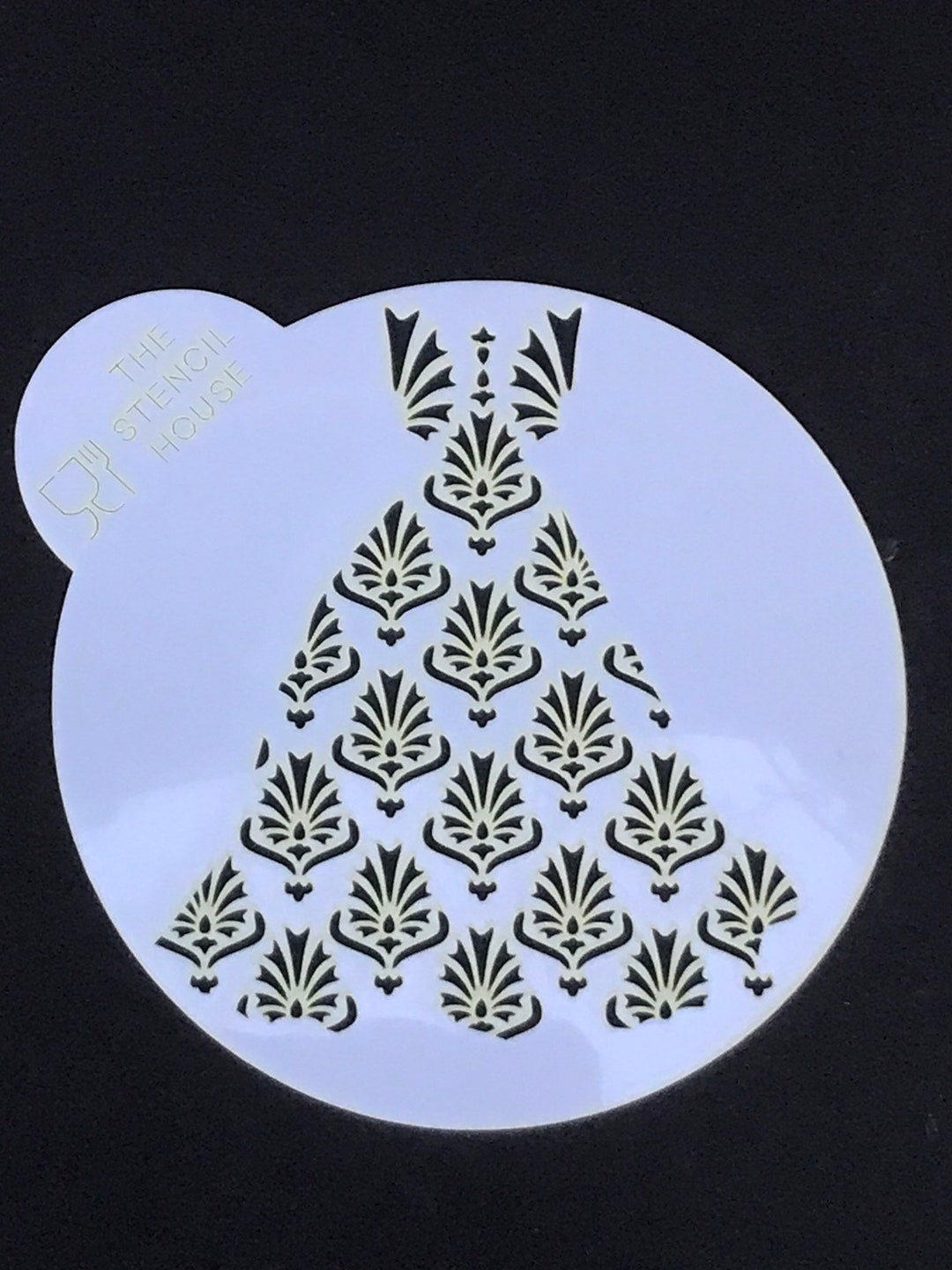 Damask Wedding Dress Stencil. - Etsy