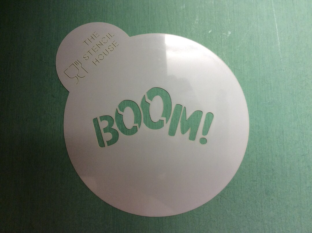 Boom Stencil - Etsy