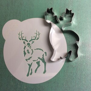 Standing Stag Cutter & Stencil Set - Etsy