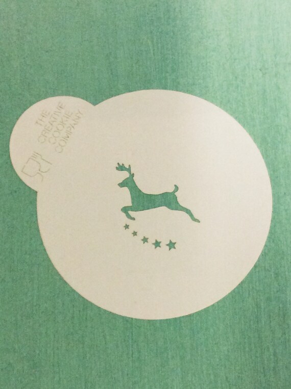 Prancing Reindeer Cookie Stencil. - Etsy