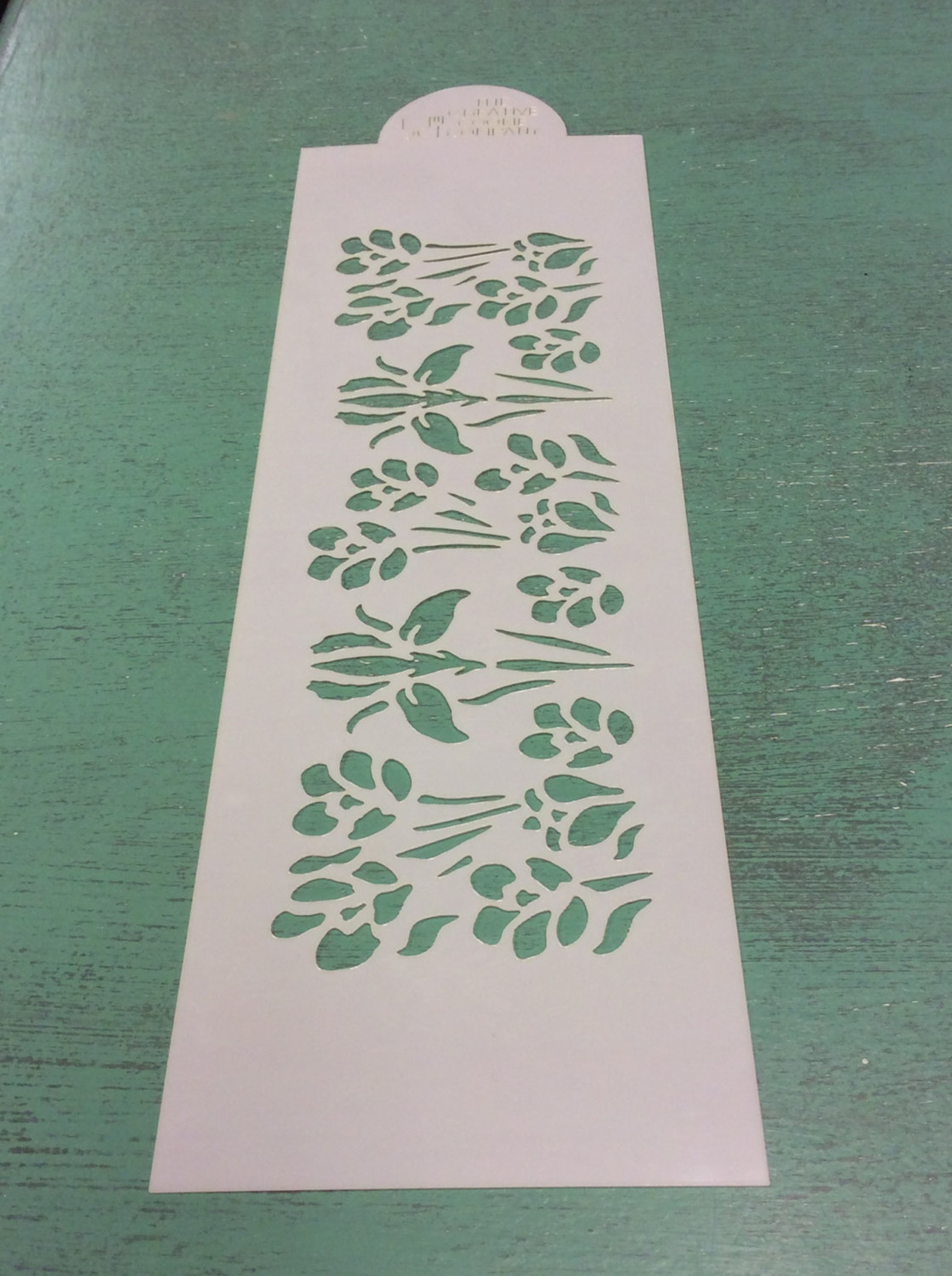 Cake Side Stencil- Iris and Crocus - Etsy