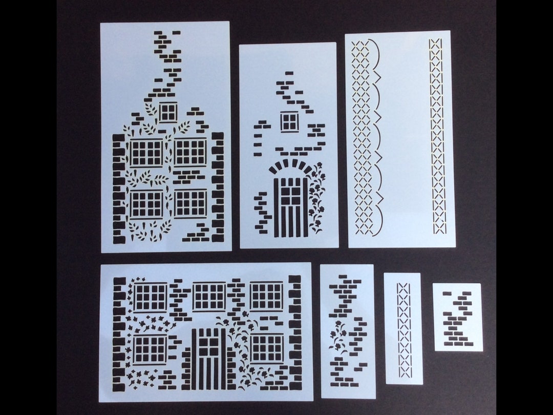 Rose Cottage Stencil Set - Etsy