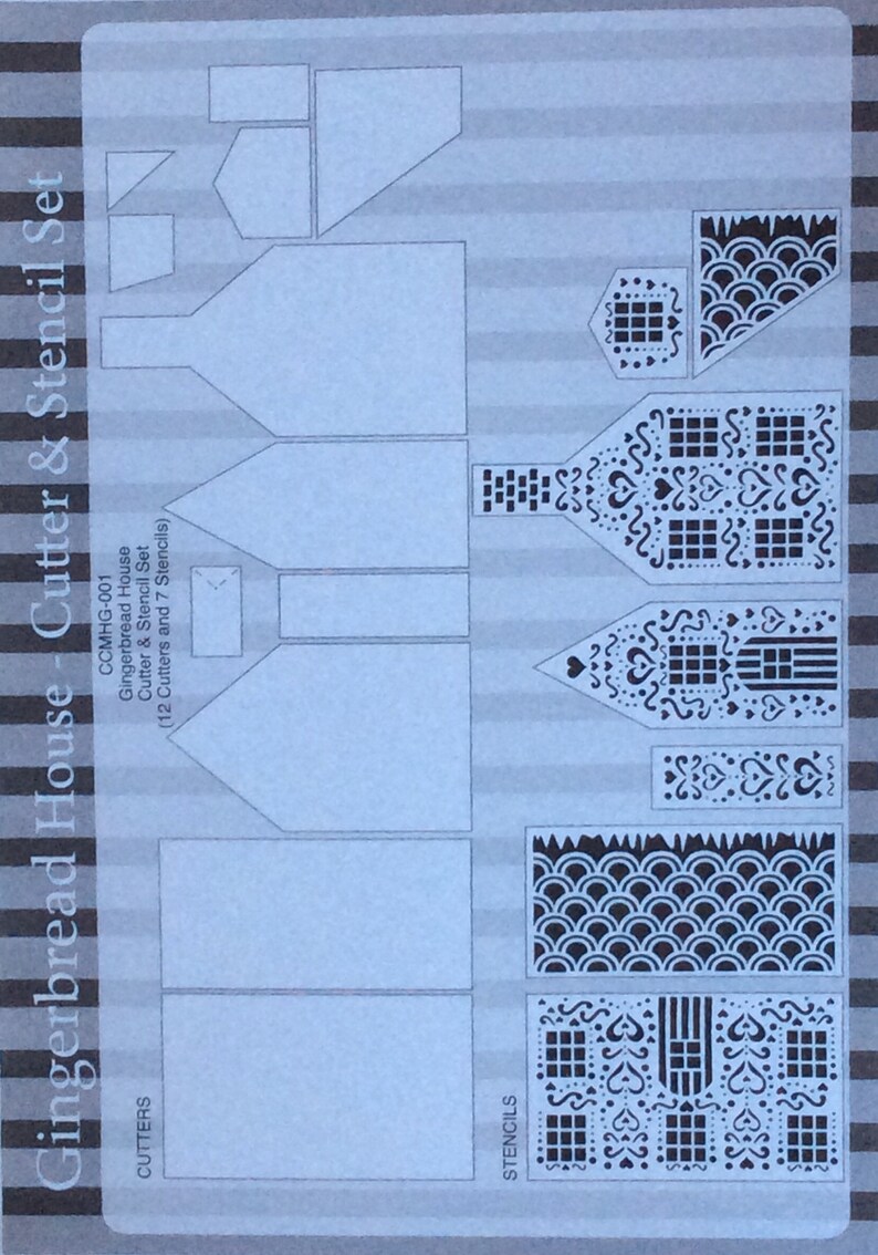 Cottage Stencil & Cutter Set - Etsy