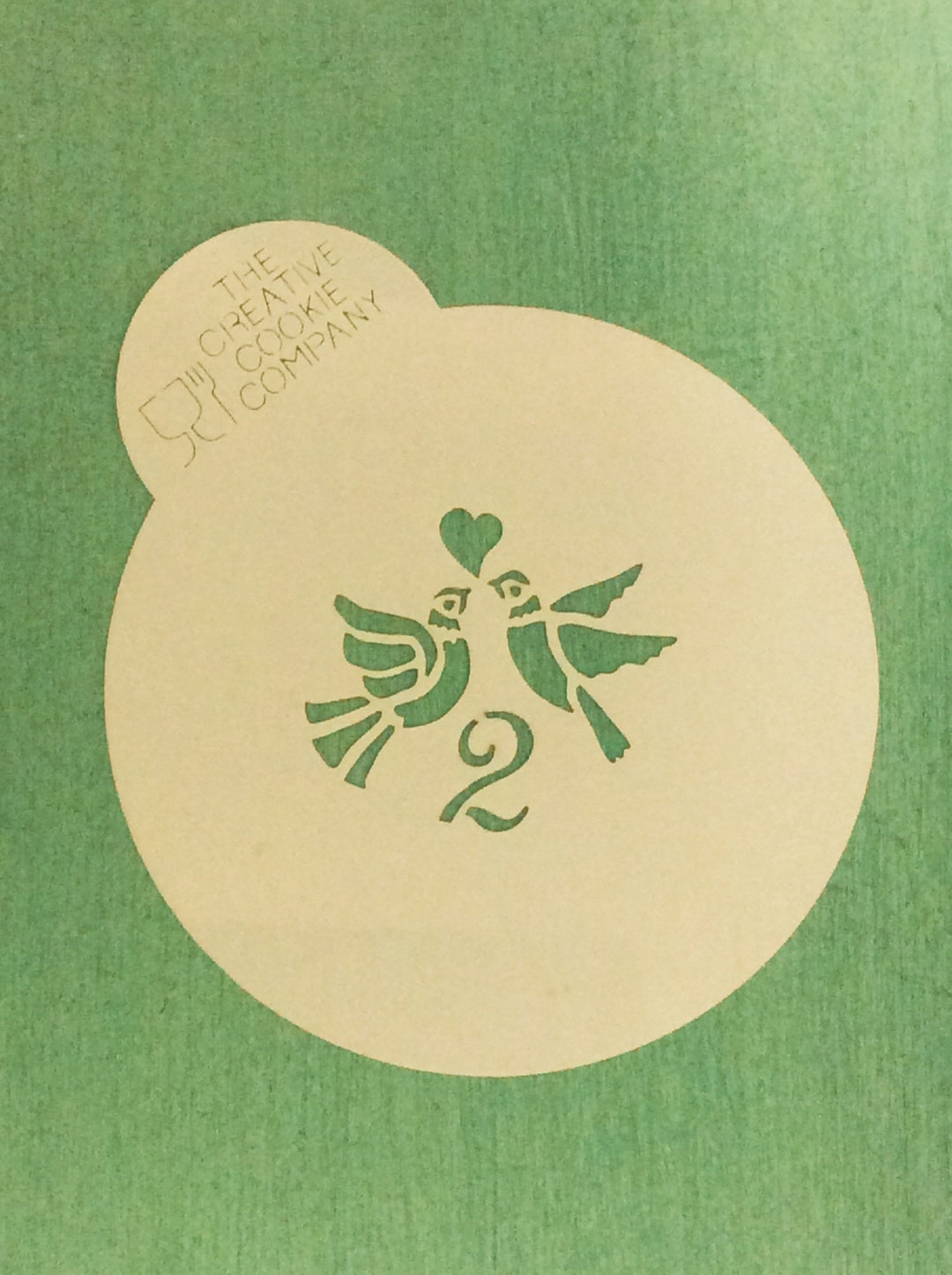 2 Turtle Doves Cookie Stencil, (12 Days of Christmas) - Etsy