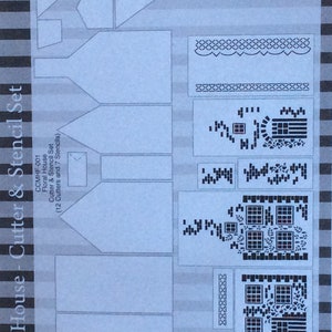 Cottage Stencil & Cutter Set - Etsy