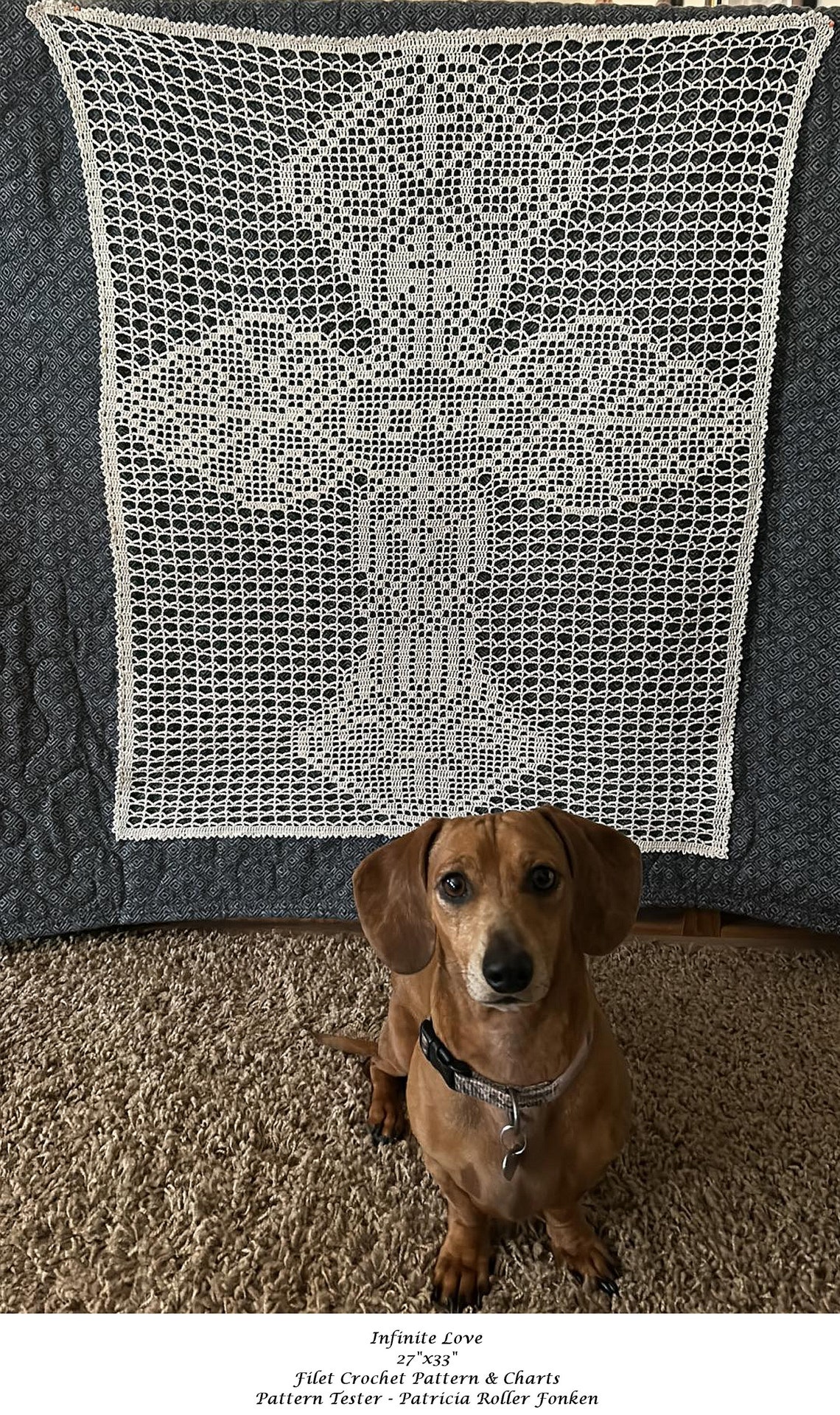 Infinite Love Filet Crochet Pattern and Charts, Cross, Crucifix ...