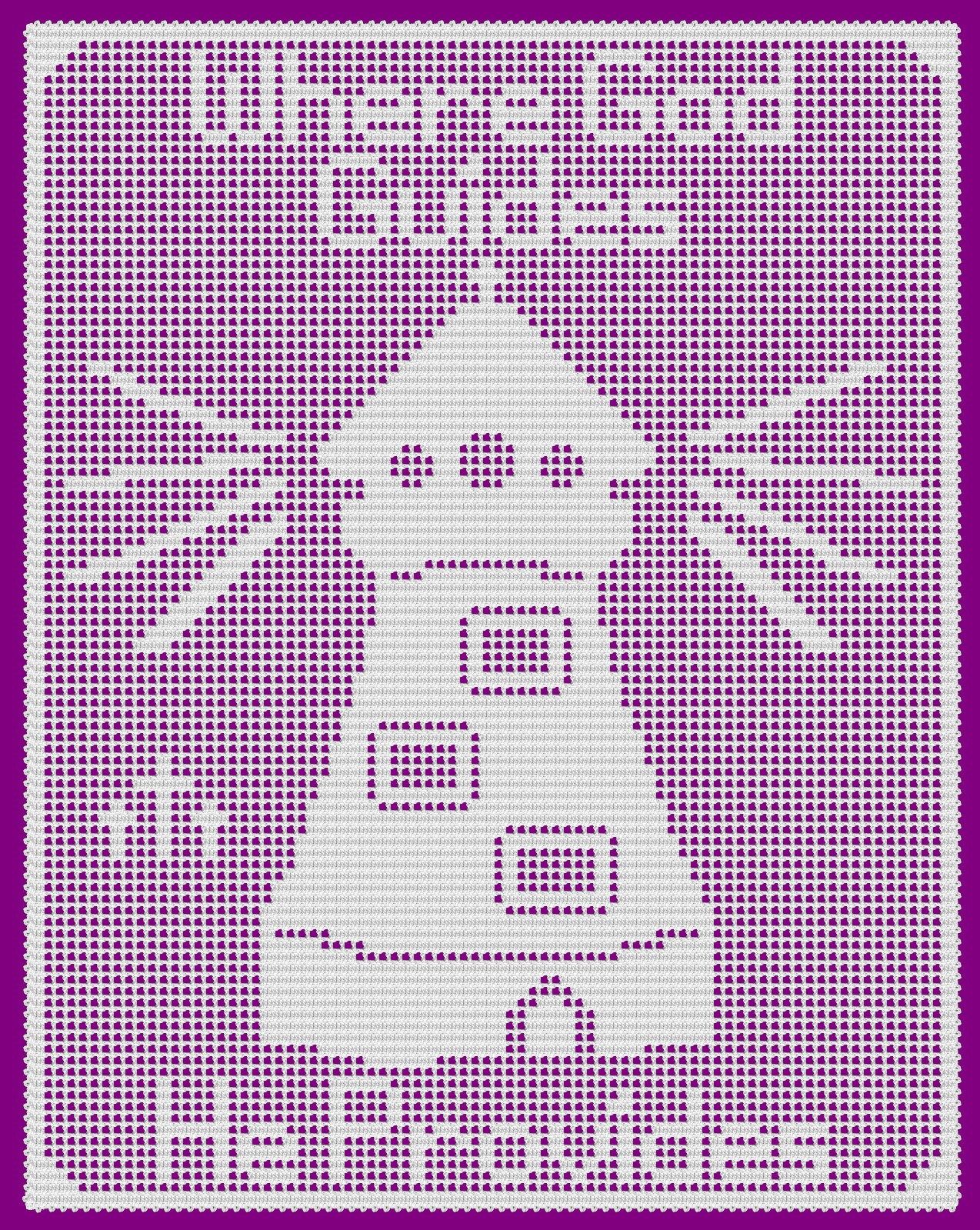 Christian Theme Filet Crochet Pattern, Where God Guides, Instant ...
