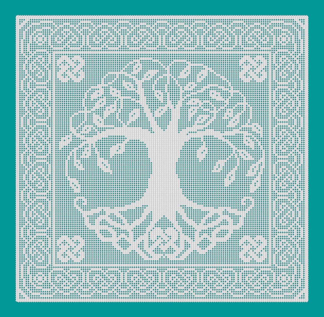 Celtic Tree of Life Filet Crochet Pattern – Table Topper or Wall Decor ...