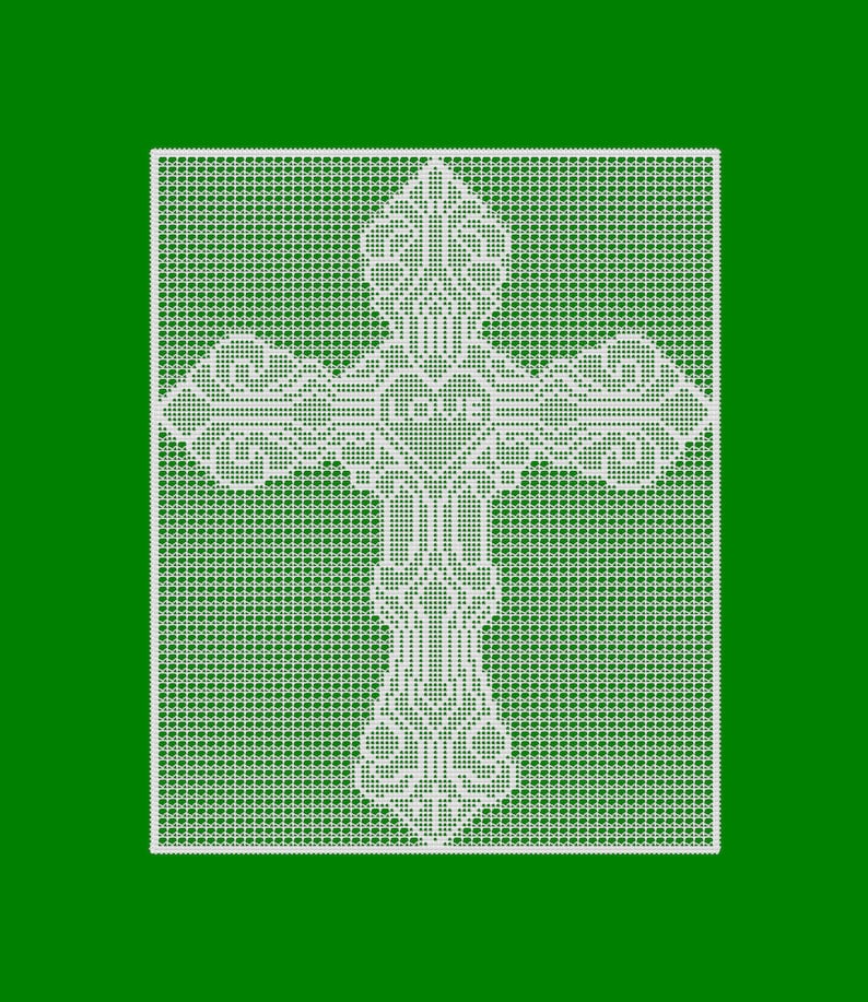 Love Defined Cross Filet Crochet Wall Decor Pattern Charts - Etsy