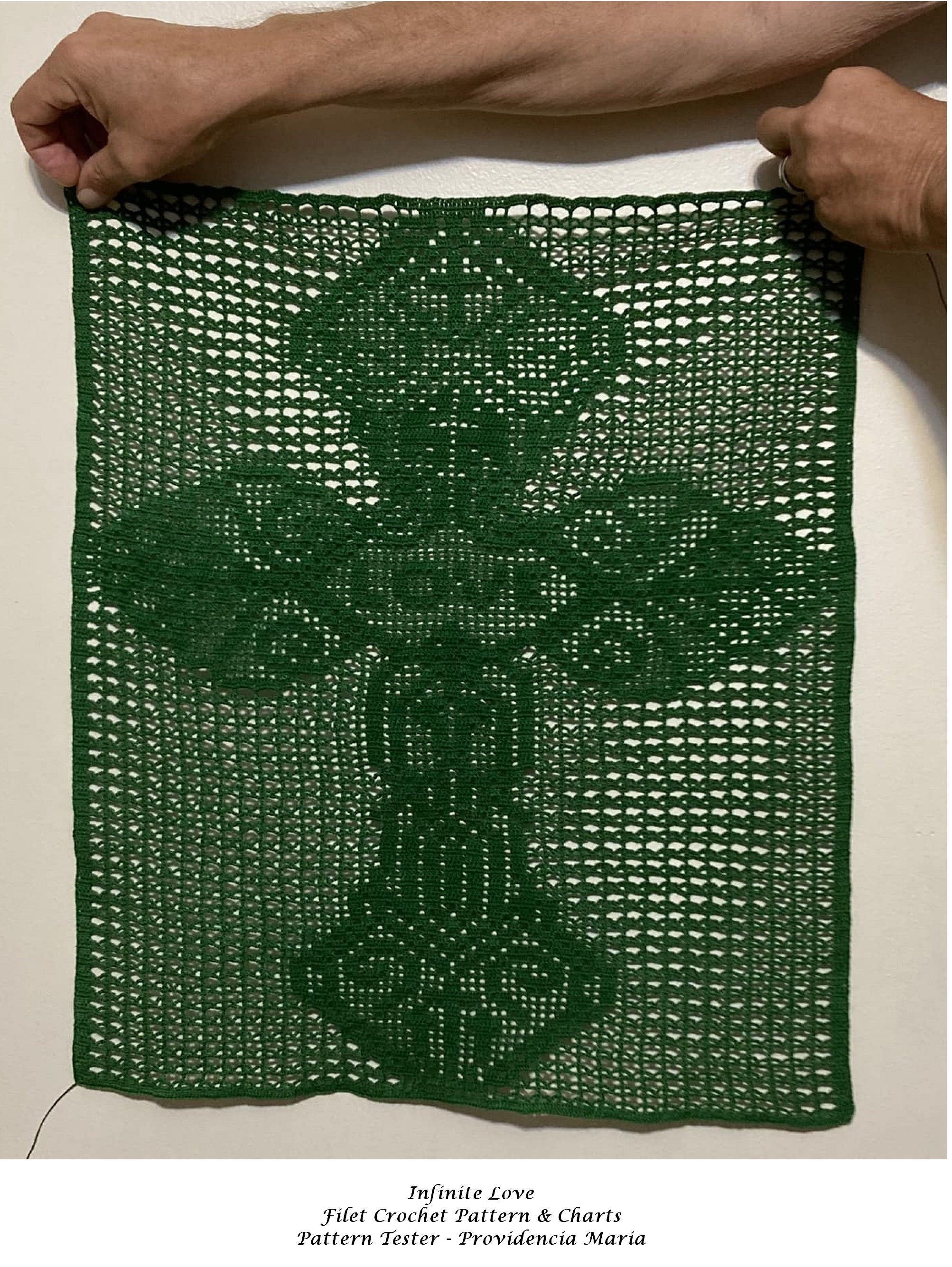 Infinite Love Filet Crochet Pattern and Charts, Cross, Crucifix ...