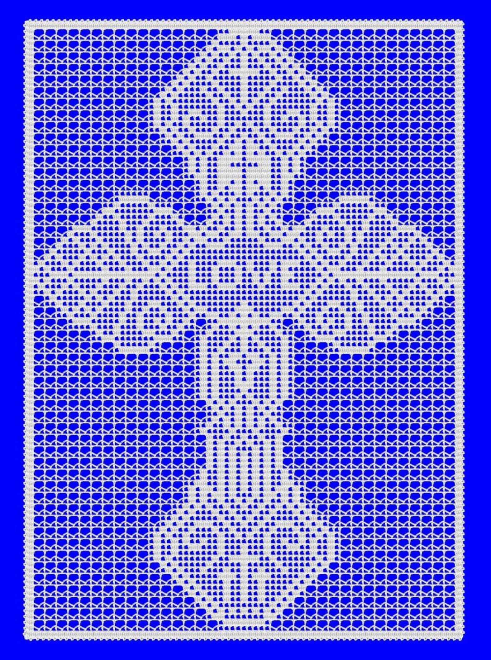 Infinite Love - Filet Crochet Pattern and Charts, Cross, Crucifix ...