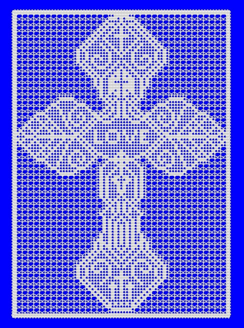 Infinite Love Filet Crochet Pattern and Charts, Cross, Crucifix ...
