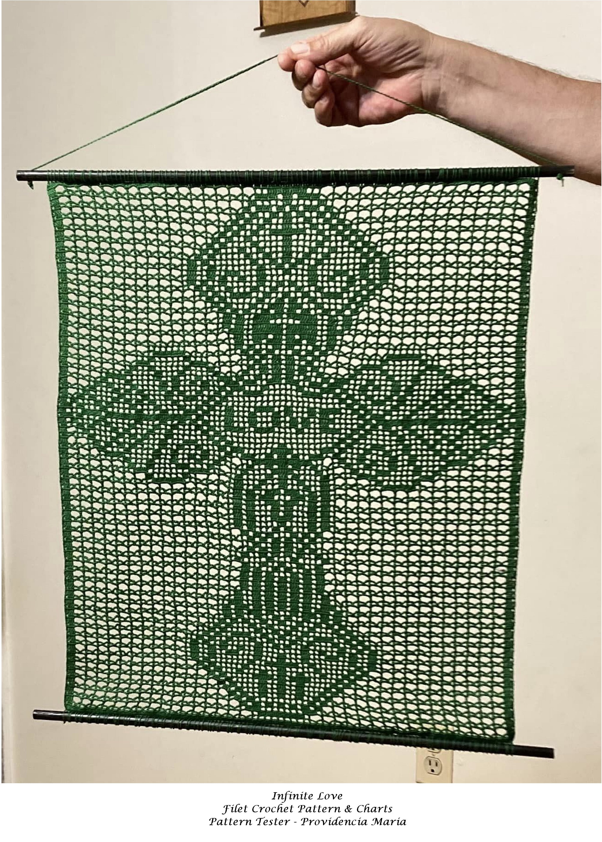 Infinite Love Filet Crochet Pattern and Charts, Cross, Crucifix ...