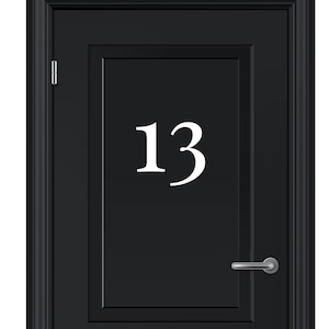 Door Number Stickers - Door Sign - Door Number Sign - A002 - Etsy