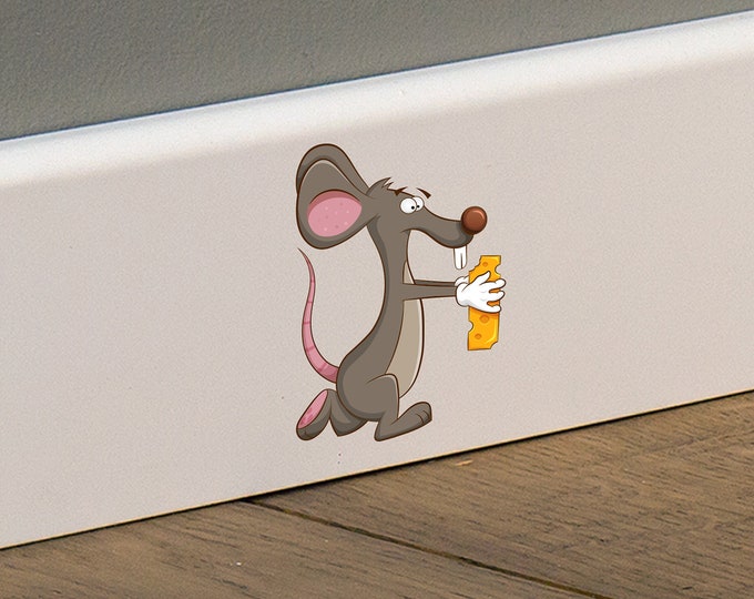 Funny Mouse Sticker Mouse With Cheese Decal Mouse Decal - Etsy
