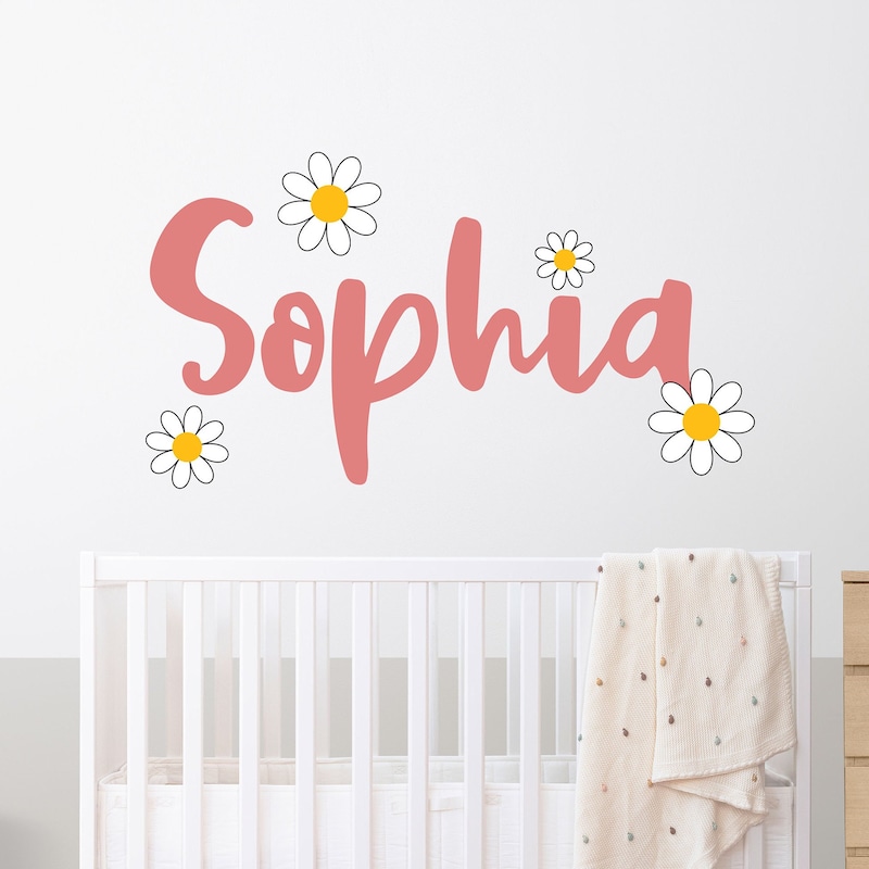 Flower Name Decal - Etsy