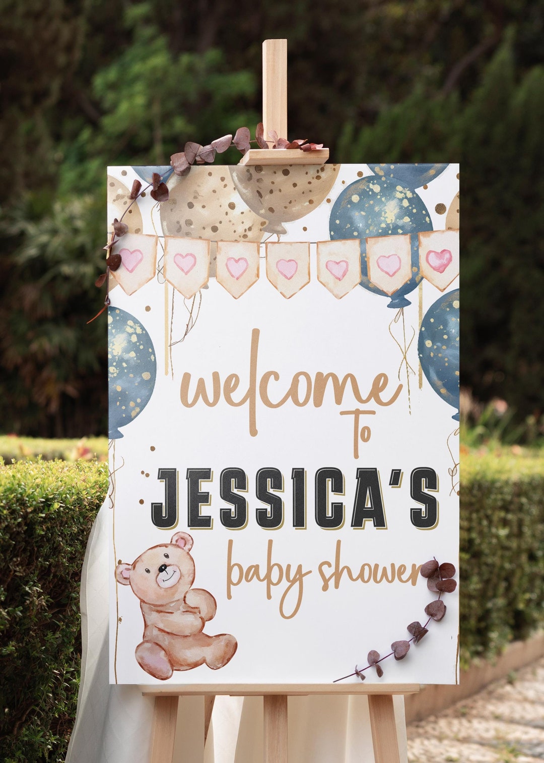 Custom Baby Shower Sign, Welcome Sign, Gender Neutral Baby Shower ...