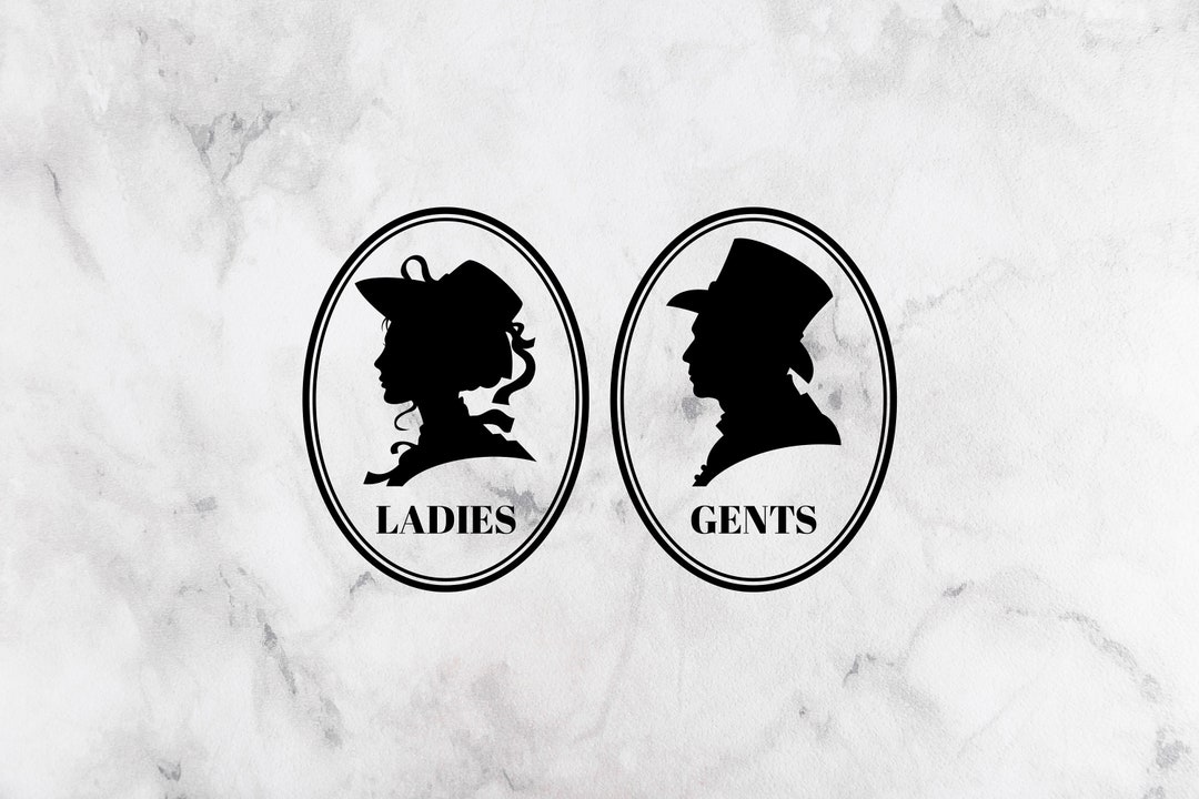 Vintage Toilet Sign - Lavatory Sign Decal - Retro Toilet Art - Vintage ...