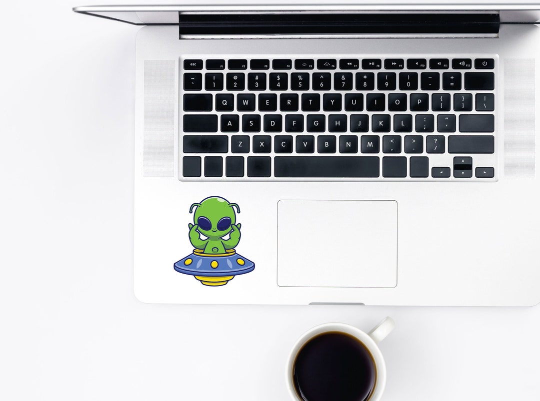 Alien Stickers X2 - UFO Decals - Space Sticker - Car Window Decal ...