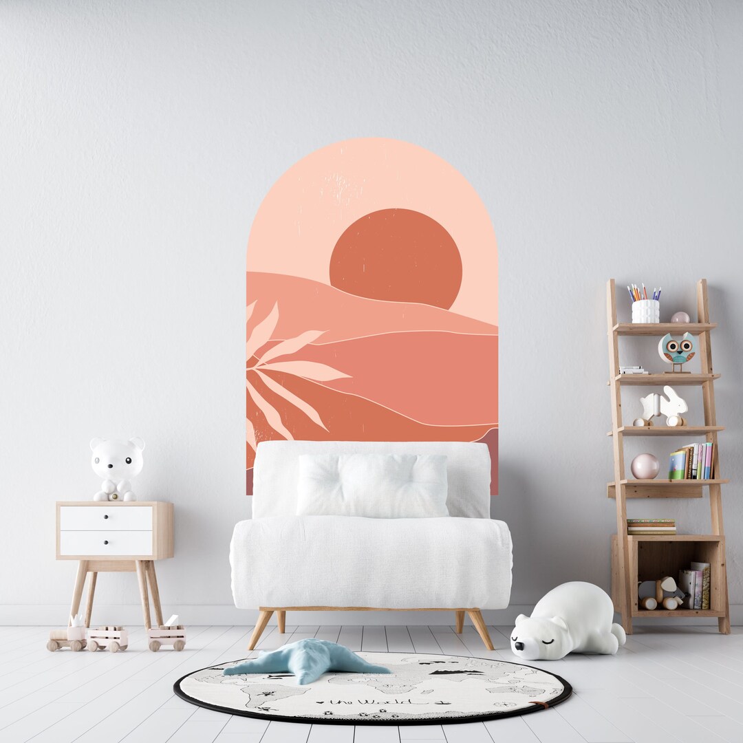 Removable Mountain Arch Wall Sticker , Arch Wall Decal , Headboard ...
